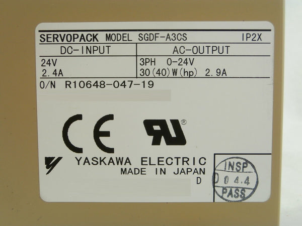 Yaskawa SGDF-A3CS Servo Drive SERVOPACK Reseller Lot of 2 Shinko VHT5 ...