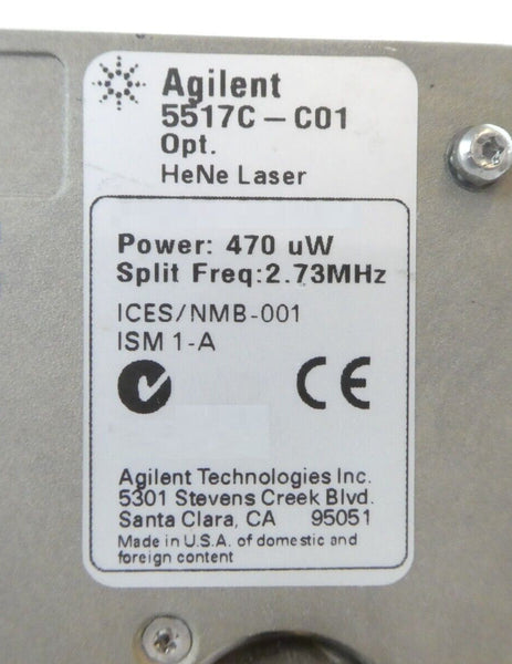 Agilent Technologies 5517C-C01 HeNe Laser Head Assembly Spare Surplus ...