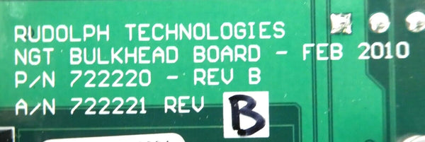 Rudolph Technologies 722220 NGT Bulkhead Board PCB F30 Working Surplus ...