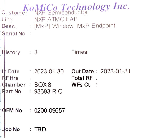 AMAT Applied Materials 0200-09657 End Point Recessed Window Lot of 2 N ...