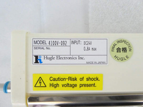 Hugle Electronics 4100V-092 Flexible AC Ionizer Model 4100V Working Su ...