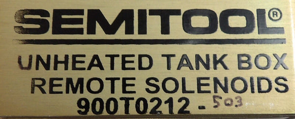 Semitool 900T0212 Personaltiy Module Unheated Tank Box Remote Solenoid ...