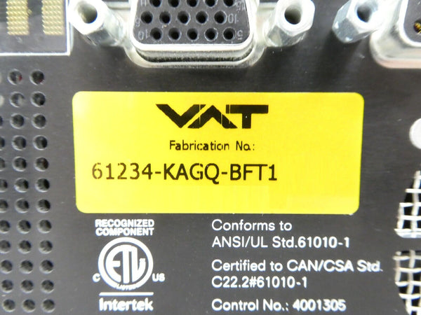 VAT 61234-KAGQ-BFT1 Butterfly Valve Control System Series 612 Bad Heat ...