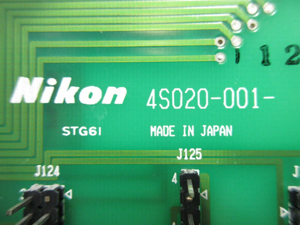 Nikon 4S020-001 Interface Board PCB STG61 NSR-1755G7A Step-and-Repeat ...