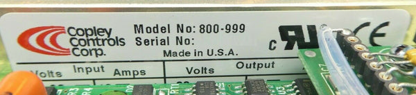 Copley Controls 800-999 Motor Driver 07-00177-000 DNS Aquaspin SU-3000 ...