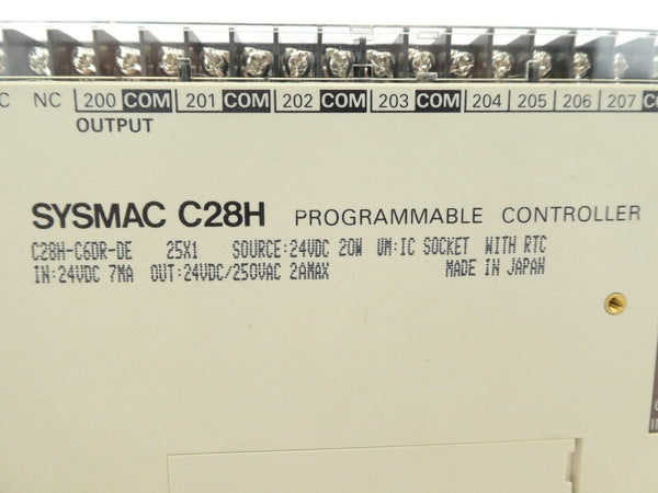 Omron C28H-C6DR-DE Programmable Logic Controller PLC SYSMAC C28H Worki ...