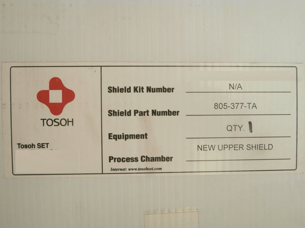 Tosoh 805-377-TA Upper Shield AMAT Endura New Surplus – Semiconductor ...