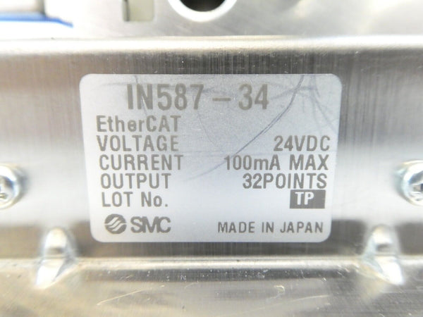 SMC IN587-34 16-Port Pneumatic Manifold SY3A00-5U1 SY3200-5U1 AMAT Wor ...