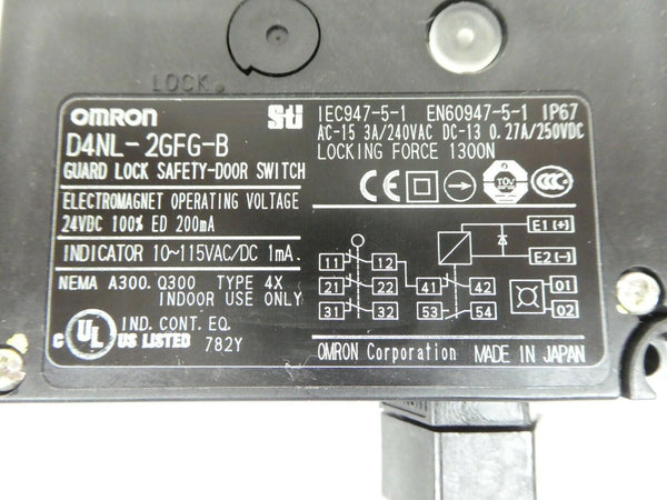 Omron D4NL-2GFG-B Automation Safety Switch Lot of 10 Rudolph F30 300mm ...