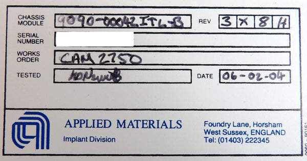 AMAT Applied Materials 9090-00042 E84 Interface Controller Working Sur ...