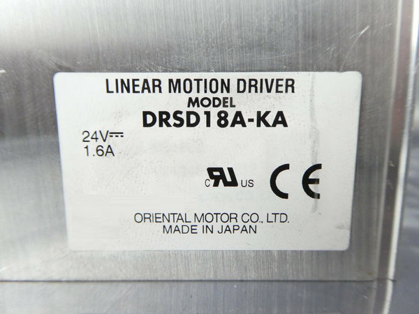 Oriental Motor DRSD18A-KA Linear Motion Driver Lot of 2 Rudolph F30 Wo ...