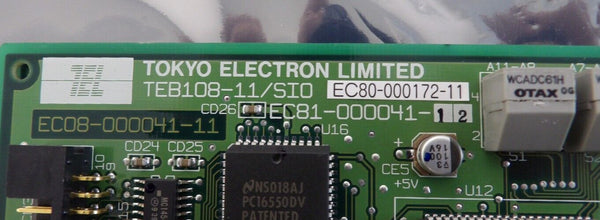 TEL Tokyo Electron EC80-000172-11 PCB Card TEB108-11/SIO ACT8 Working ...