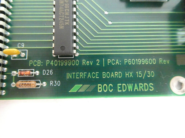 BOC Edwards P40199900 Interface PCB Board HX 15/30 HTU-108D Working Su ...