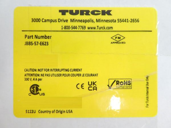 Turck JBBS-57-E623 DeviceNet Multiport Junction Box Lot of 5 New Surpl ...