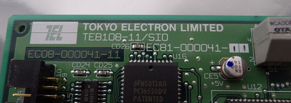 TEL Tokyo Electron EC81-000041-11 PCB Card TEB108-11/SIO ACT8 Working ...